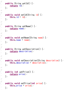実践 Java「クラスの作成1（データ保持クラス setter,getter生成）」 - デジタルリテラシー